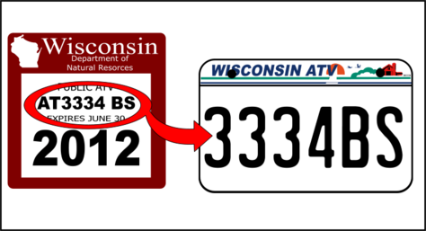 Wisconsin ATV Plates - Asking $15.00 | The buy and sell community