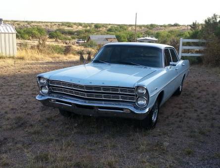 1967 Ford Custom 500 Sedan w Magnum 500 Spinner Rims Vintage - Asking ...