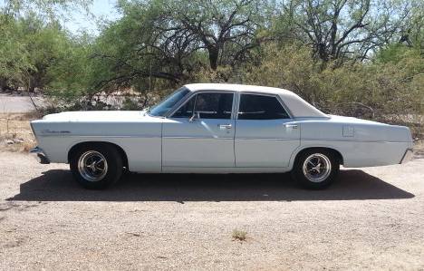 1967 Ford Custom 500 Sedan w Magnum 500 Spinner Rims Vintage - Asking ...