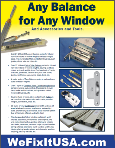 Window Channel Spring Balance Track Jamb Liner Parts - Make offer | The ...